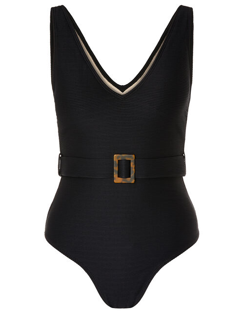 Belted Rib Swimsuit