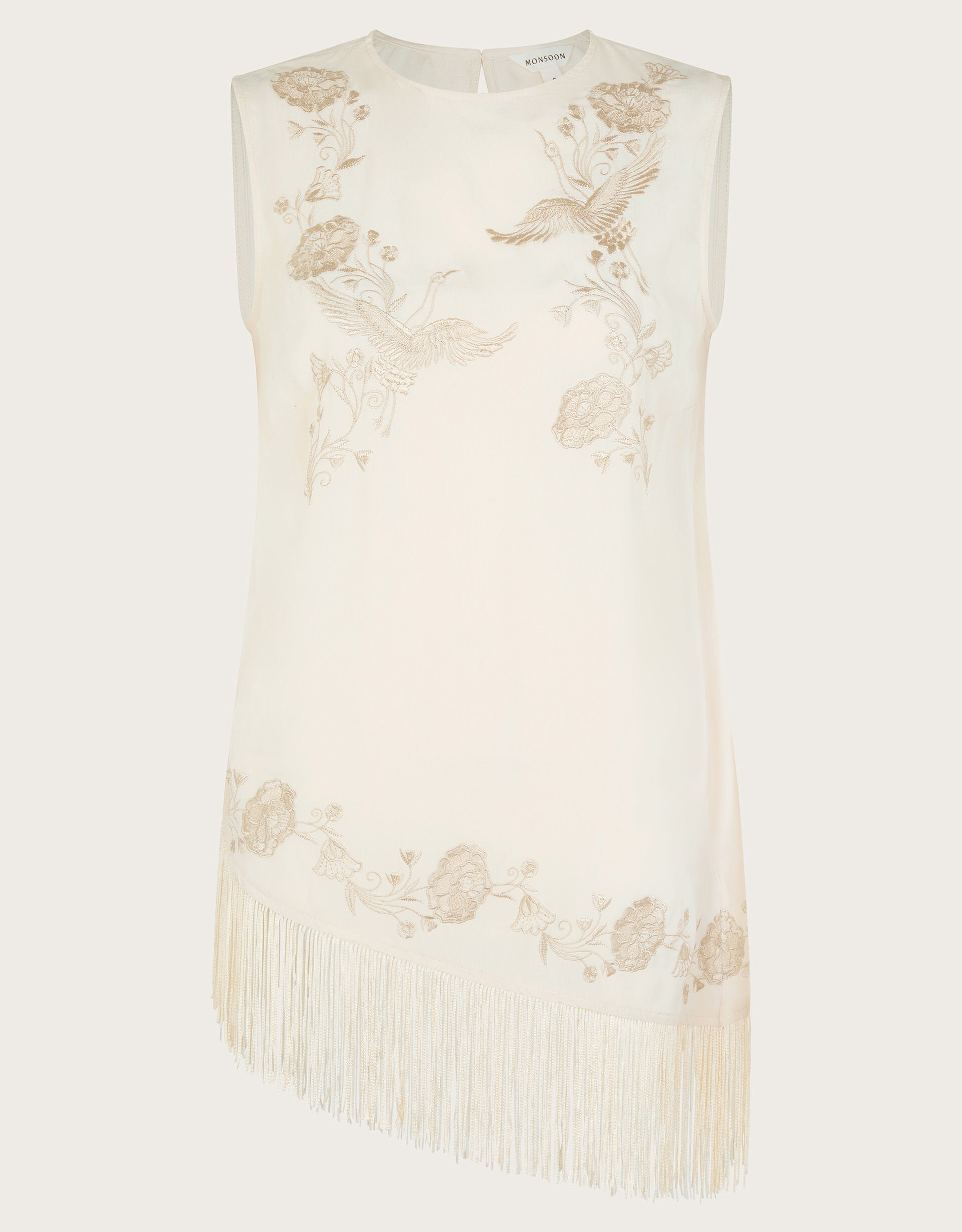 Erin Fringe Tank Top Ivory | Vests, Camisoles And Sleeveless Tops ...