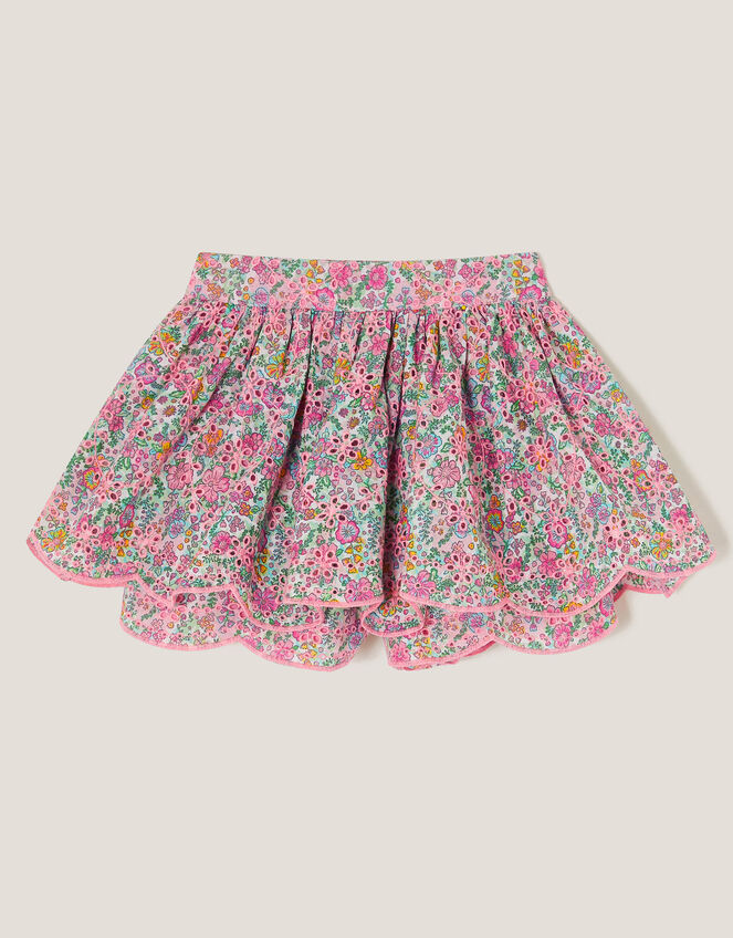 Broderie Floral Print Skort Pink | Monsoon UK Navigation Catalog ...