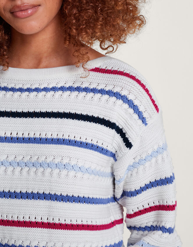 Sainy Stitch Jumper Ivory | Knitwear | Monsoon UK.