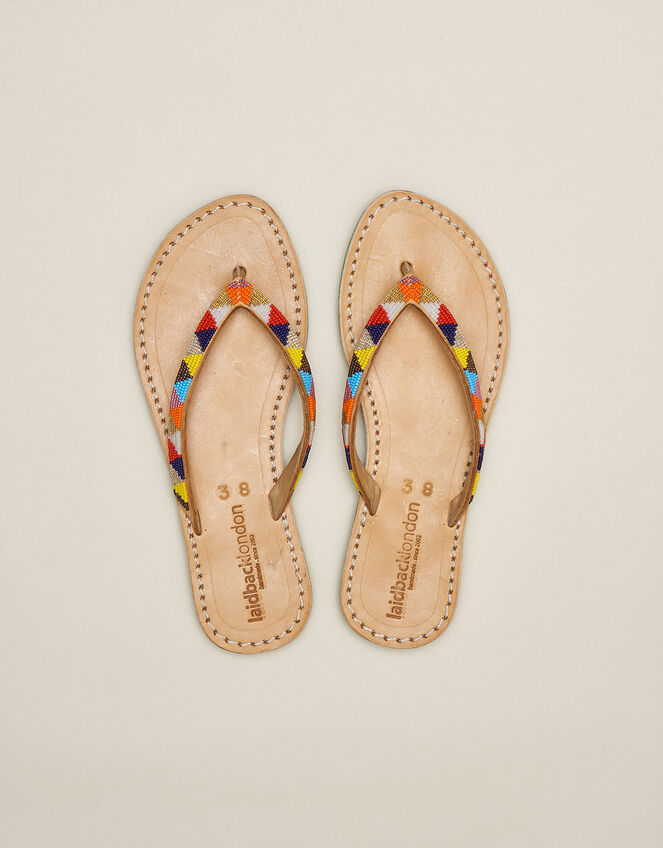 Laidback London Seri Leather Sandals Multi