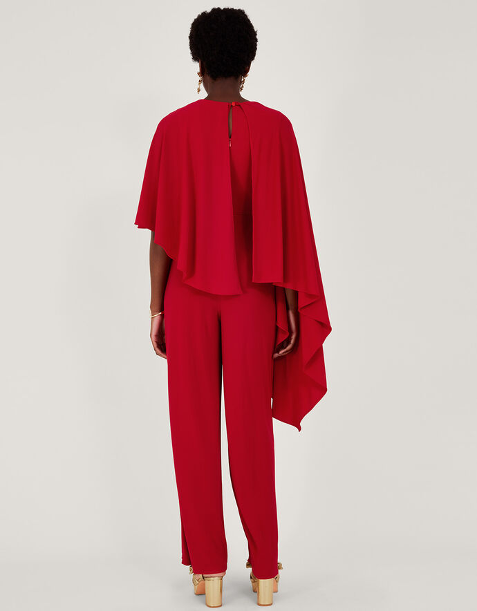 Delia Drape Jumpsuit Red | Maxi Dresses | Monsoon UK.