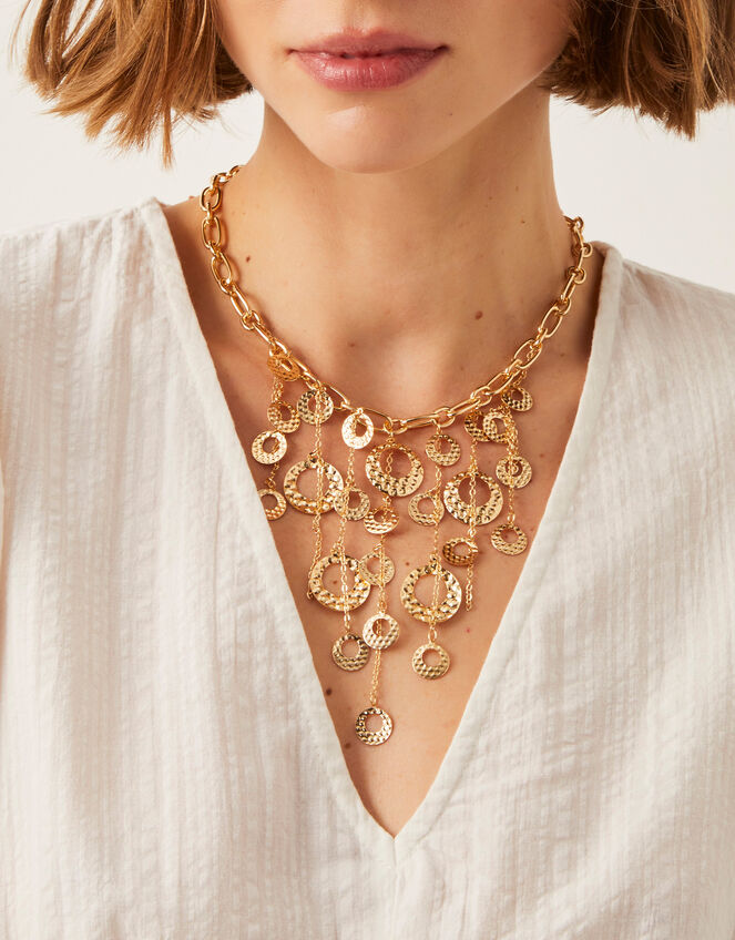 Circle Chandelier Chain Necklace | Jewellery & Hair | Monsoon UK.