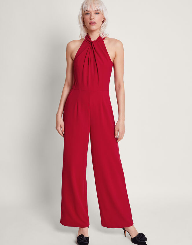 Cam Crossover Jumpsuit Red | Jumpsuits | Monsoon UK.